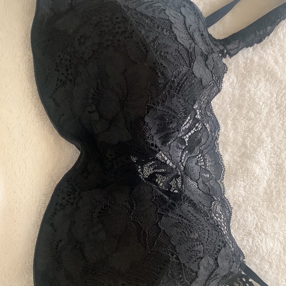 Soma | Intimates & Sleepwear | Soma Black Bra With Lace Top Can Be Worn ...